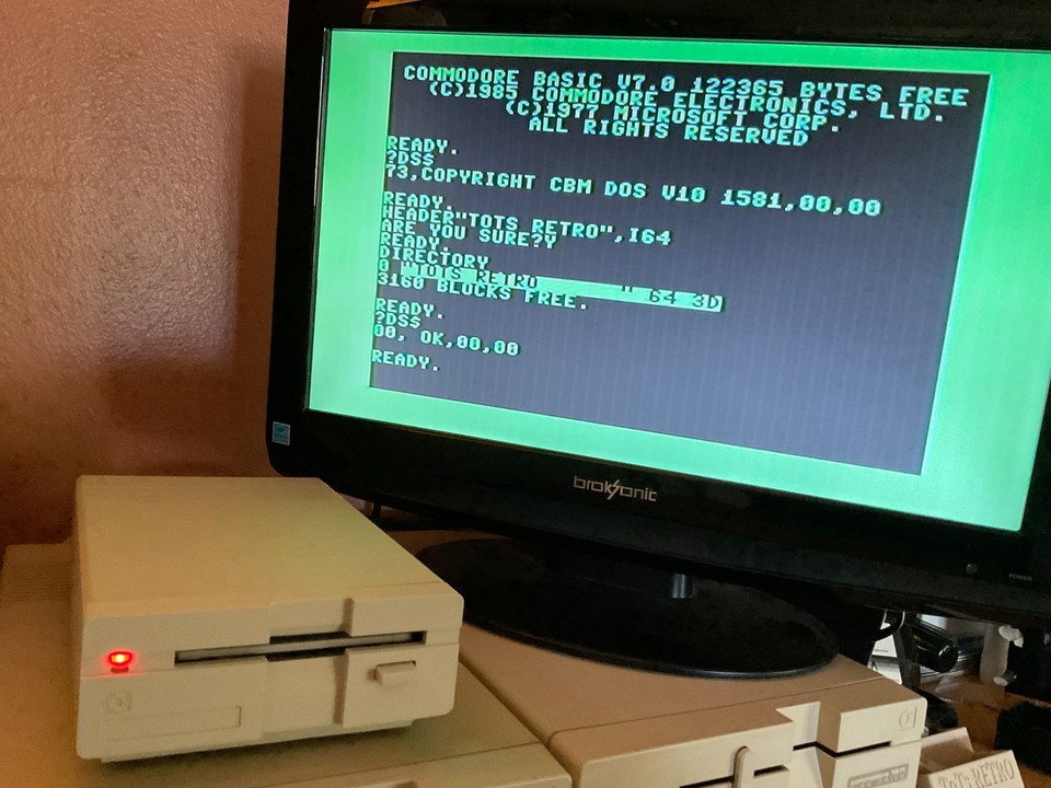 Commodore 1581 Drive Replica 3.5” 2 Shade GREY for Commodore c64 c128 ...