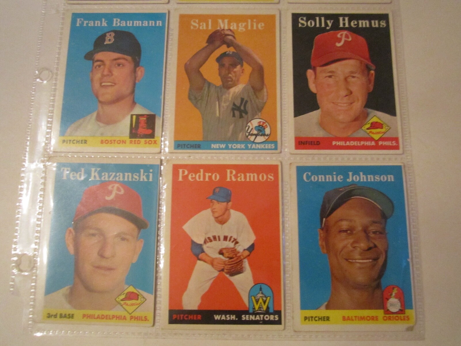 LOT OF (9) 1958 TOPPS BASEBALL CARDS - ASSORTED LOT - LOT 11 - LOT X | eBay
