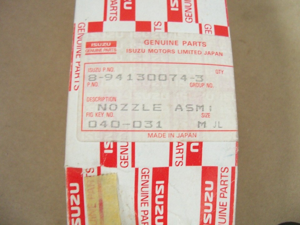 Isuzu Fuel injector assembly-4BD1, 6BB1, 6BD1-8941300743-Hitachi EX100W ...