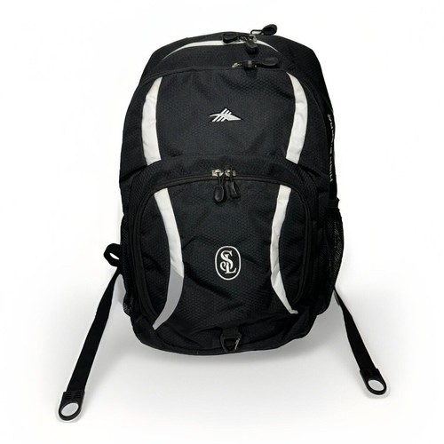 High Sierra Laptop Backpack Black With White 529358588201| eBay