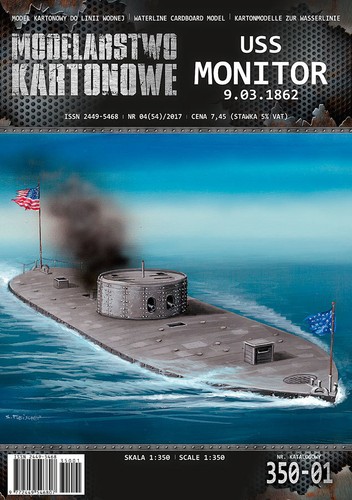 MODEL KARTONOWY 350-01 - USS 'MONITOR' 9-03-1862 - 1/350 paper model | eBay