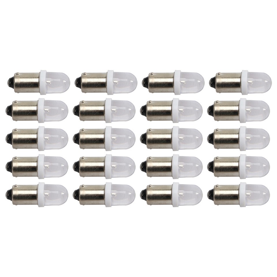20x Super White BA9S LED Interior Instrument Panel Gauge Dash Light ...