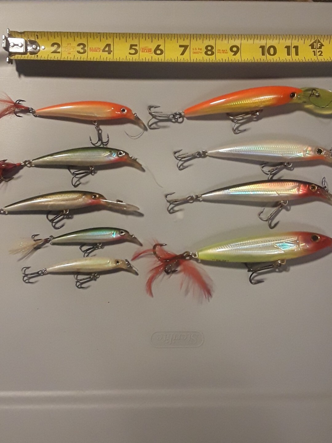 RAPALA X RAP MIXED LOT OF 9 VARIOUS COLORS AND SIZES SALTWATER FISHING ...