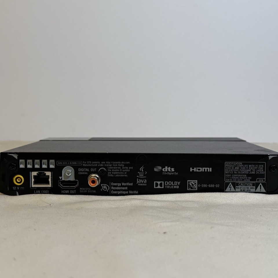 Sony BDP-S1700 Blu-ray Disc Player Wired with 1080p Playback No Power ...