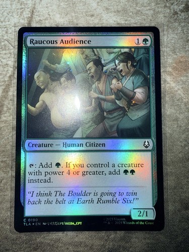 Raucous Audience (FOIL) 190 Avatar The Last Airbender Magic the ...