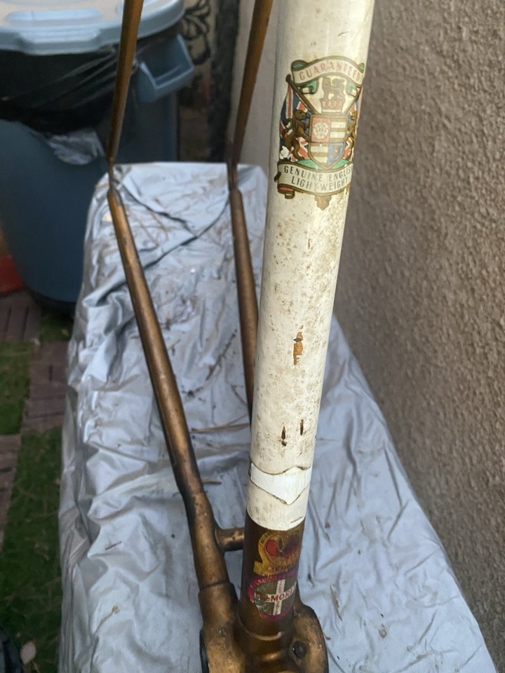 Vintage Antique English Bicycle Frame And Fork | eBay