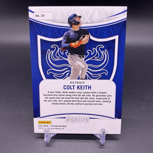 #/10! 🚨 2024 Panini Crusade Colt Keith RC GOLD Squires Detroit Tigers ...