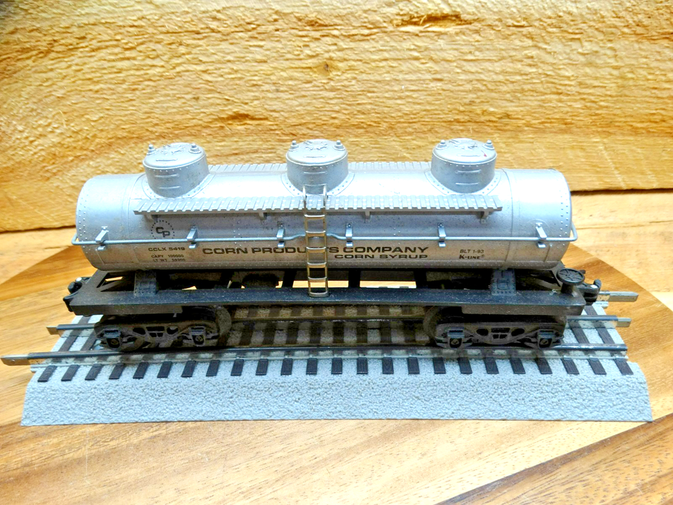 K-Line O/O27 Gauge Corn Products Co. Corn Syrup CCLZ 5419 Tri-Dome Tank ...