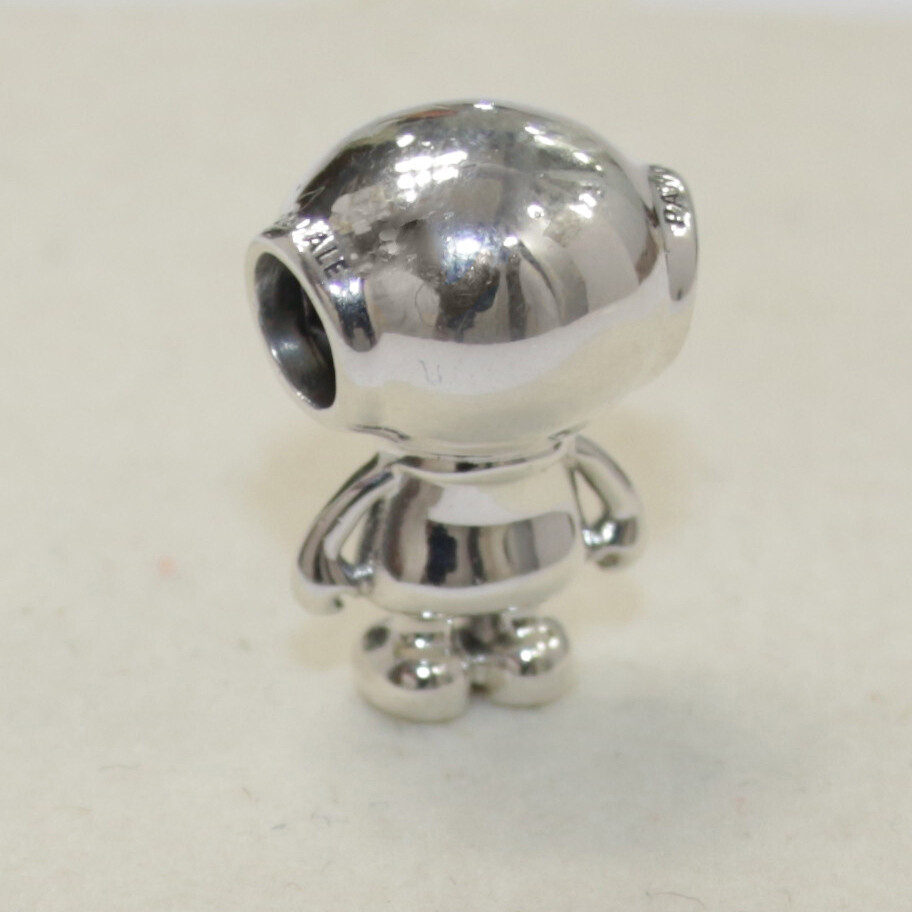 Authentic Pandora Charm Cosmo Tommy Charm Clear CZ Sterling Silver Bead ...