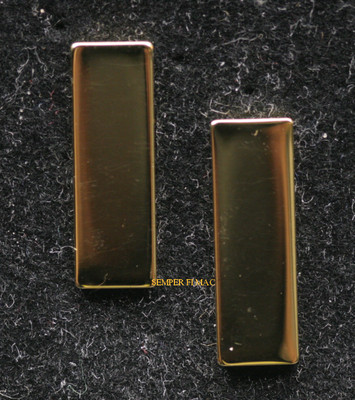 2 2ND LT GOLD BAR LIEUTENANT O-1 MILITARY RANK LAPEL HAT PIN UP US ...