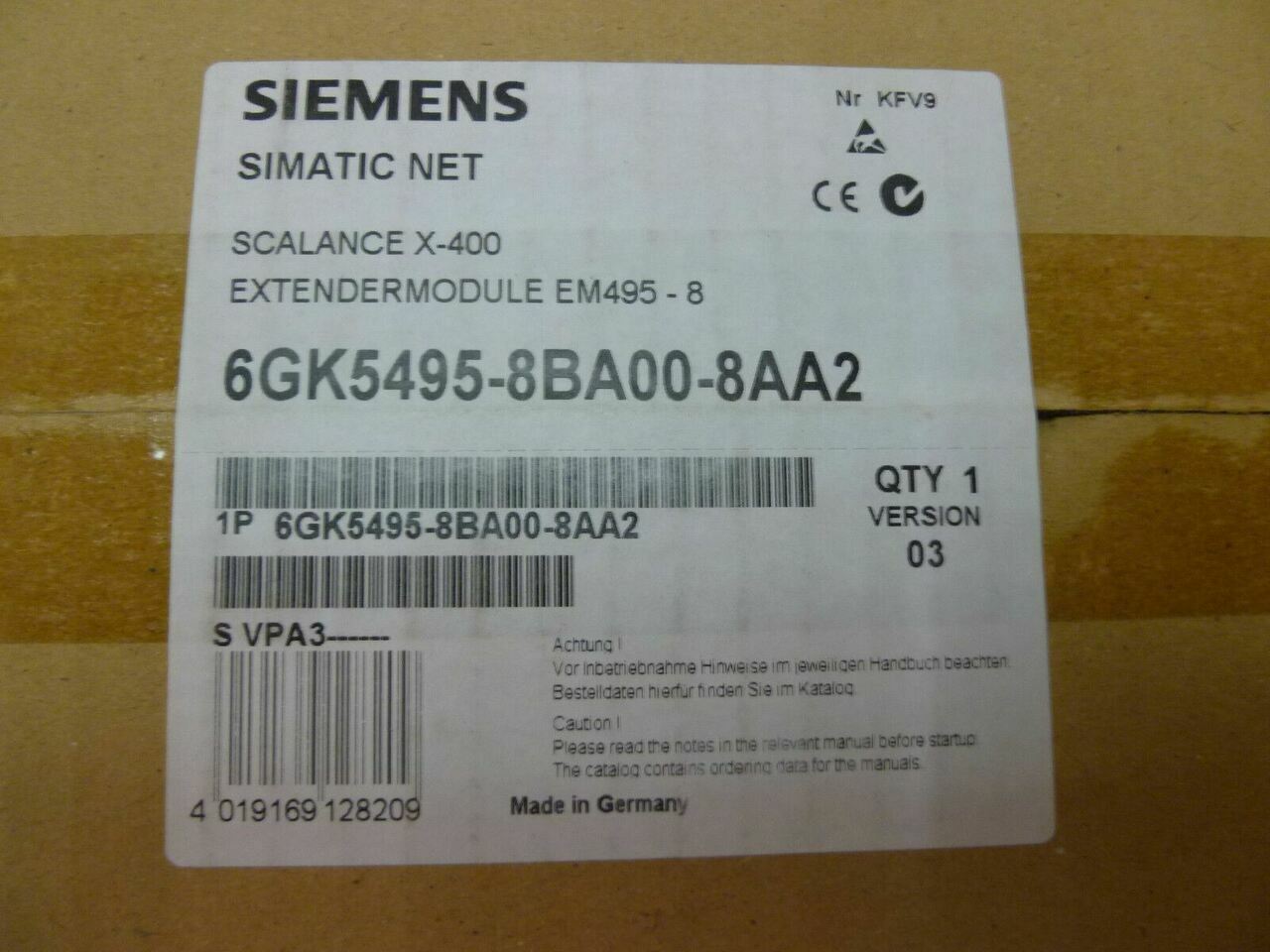 Siemens 6GK5495-8BA00-8AA2 Scalance X-400 Extender Module EM495-8 | eBay