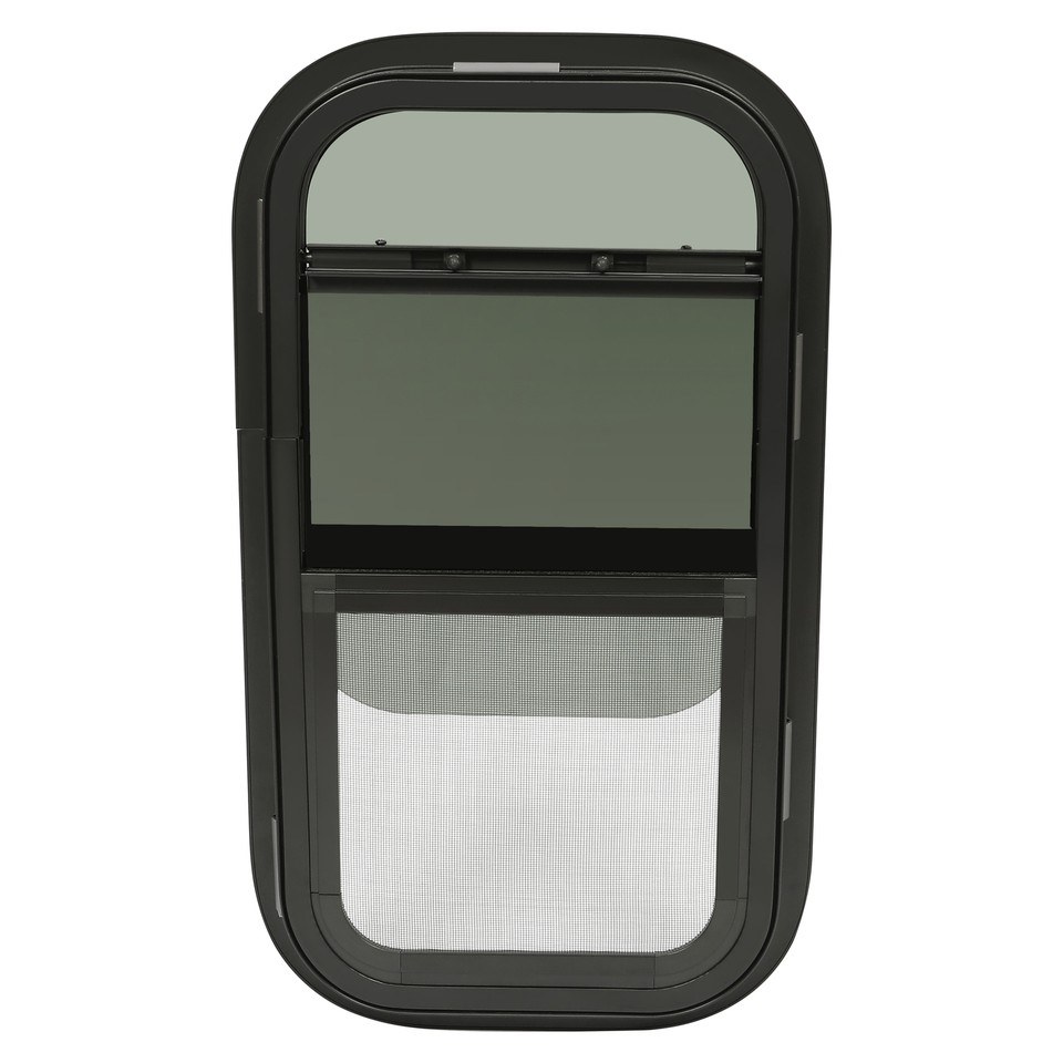 2Pack 12 x 22 Wall Vertical Slider RV Window Cargo Trailer W/ Screen ...