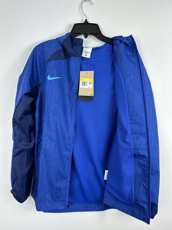 Nike England AWF Pre-Match Full Zip Soccer Jacket Blue DN1077-480 Men's ...