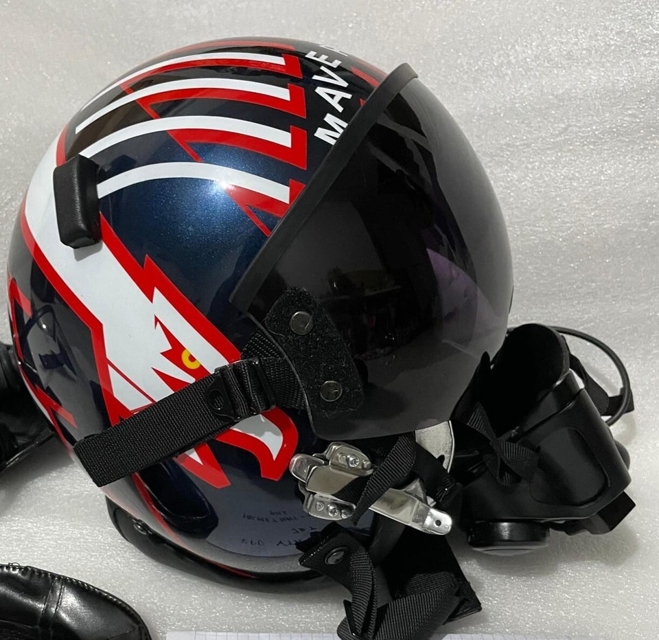 SPECIAL TOP GUN MAVERICK HGU-55 PETE MITCHELL+MASK FIGHTER PILOT HELMET ...