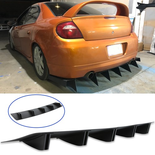 Rear Bumper Side Diffuser Lip 10 Fins Spoiler Splitter For Dodge Neon R ...