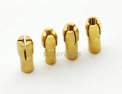 4pc Brass Collet Pin Vice Nut For Rotary Drill Die Grinder Milling Bit ...