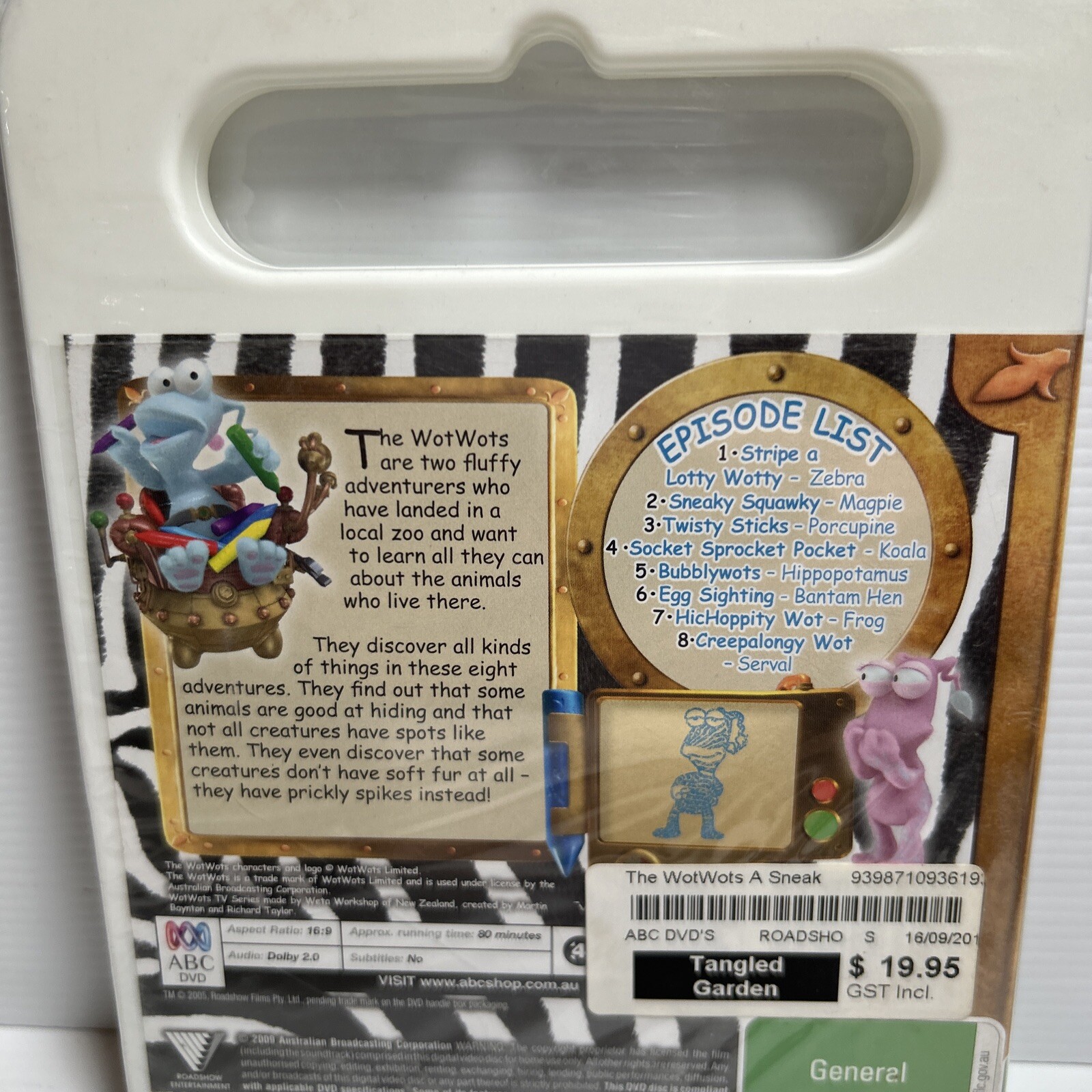 The Wotwots-Sneak-A-Peak, a Zebra (DVD, 2009) for sale online | eBay