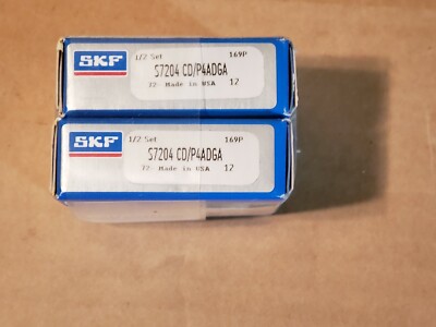 SKF USA S7204 CD/P4ADGA 20mmX47mmX14mm Super Precision Matched Set of 2 ...
