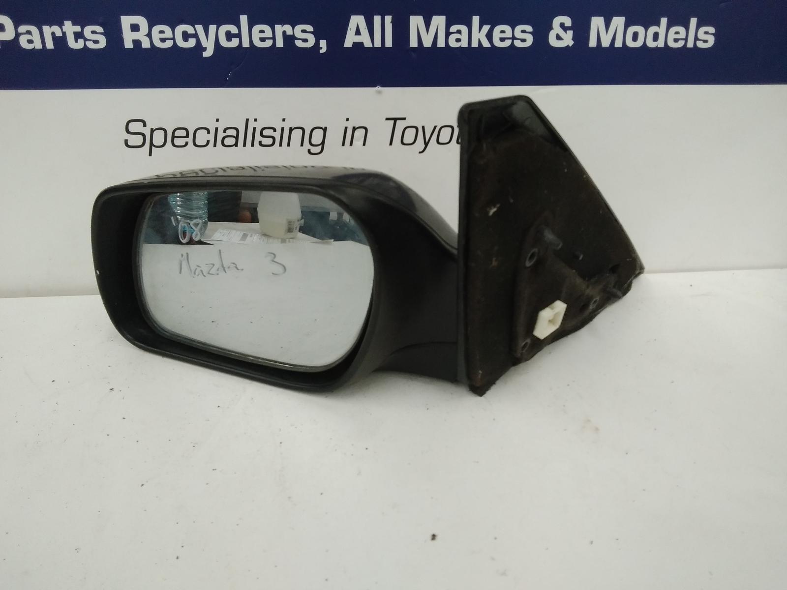 MAZDA 3 LEFT DOOR MIRROR BK, POWER, HATCH, MPS, 3 WIRE TYPE, 07/06-04/ ...