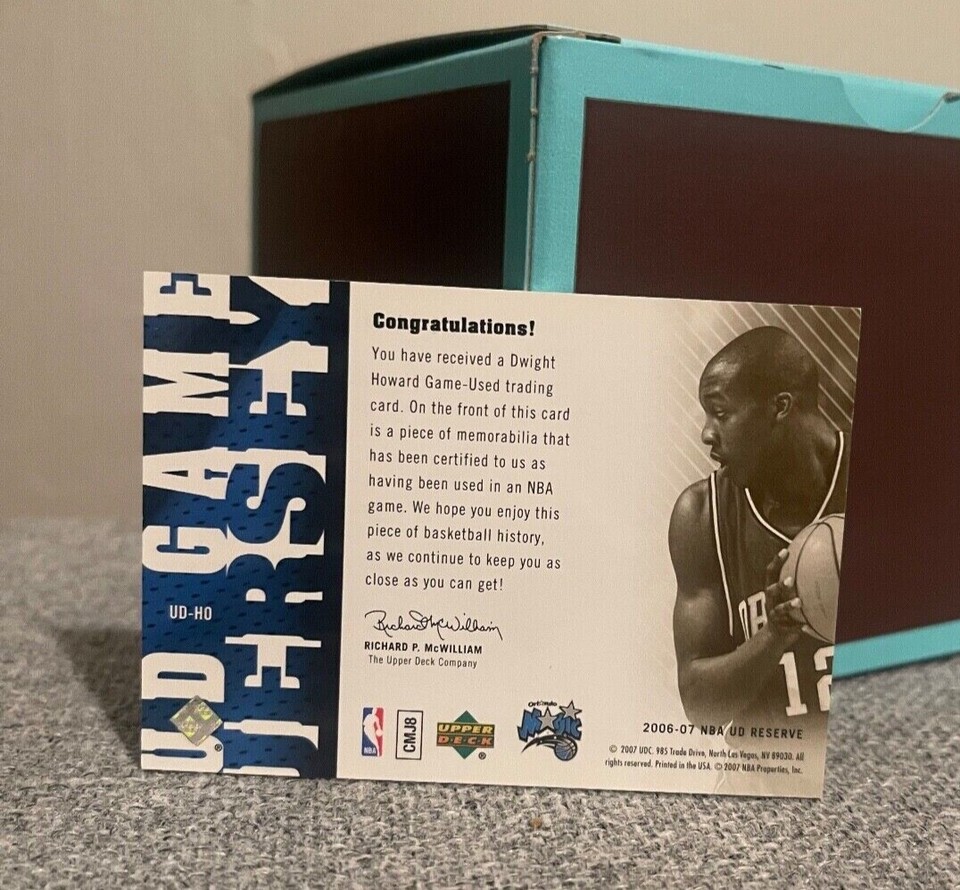 2006-07 Upper Deck Dwight Howard Jersey Patch Card | eBay