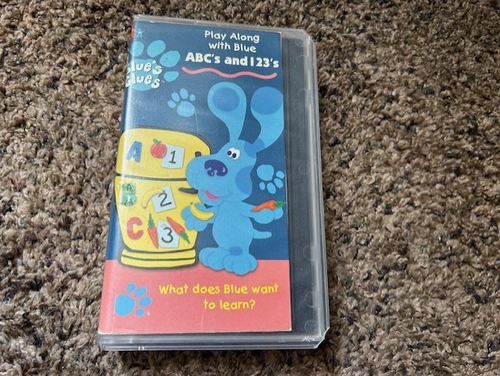 Blues Clues - ABCs and 123s (VHS, 1999) Classic Blue's Clues ...