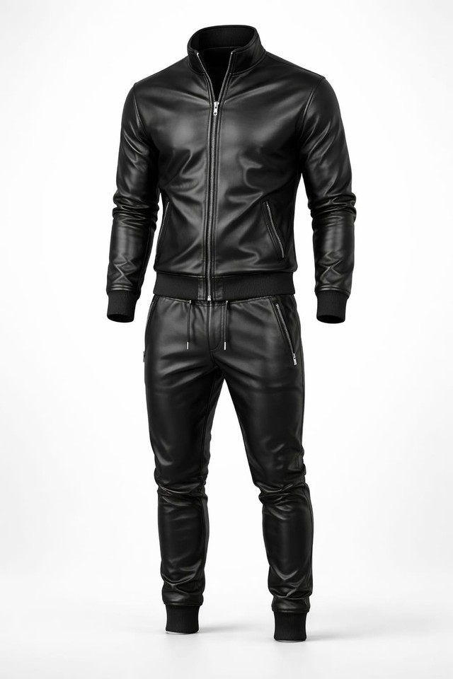 Luxury Leather Tracksuit for Men - Custom Made | Worldwide Shipping | eBay