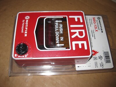 Honeywell Notifier NBG-12LX Dual Action Key Lock Reset Fire Alarm Pull ...