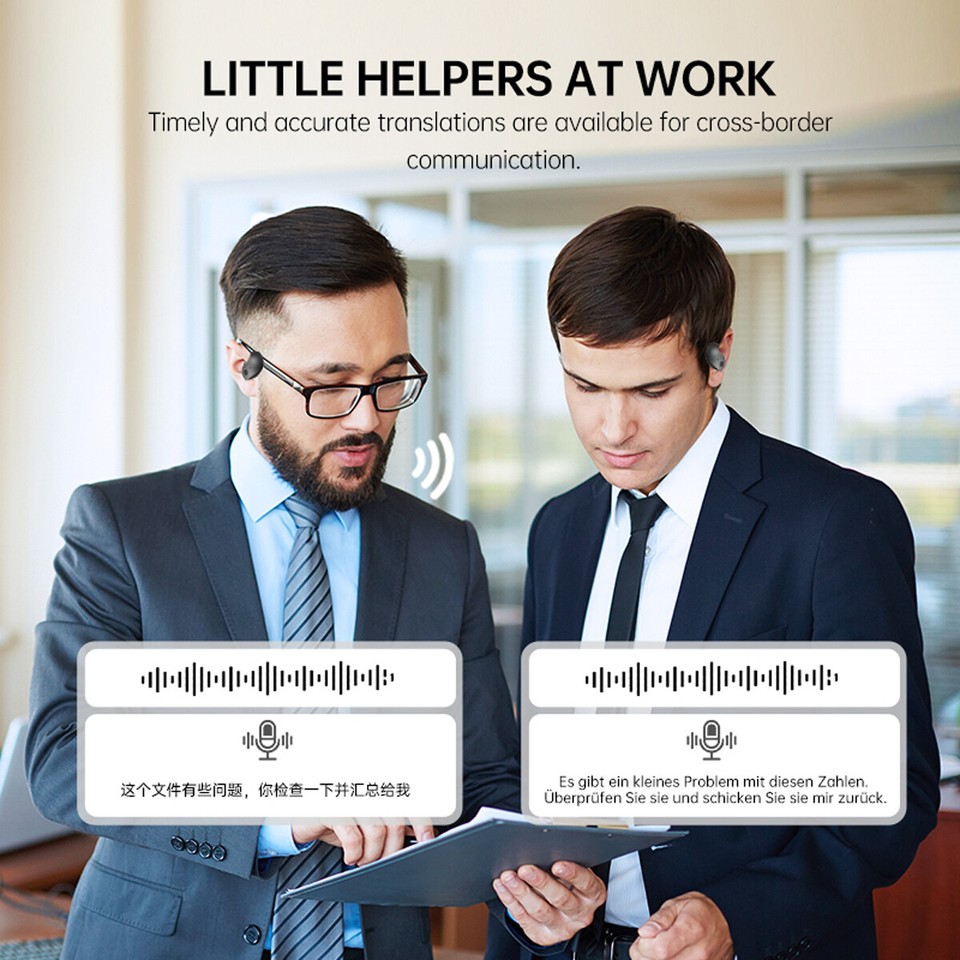 Translation Earbuds Wireless Bluetooth Ai Translator 150 Languages OWS ...