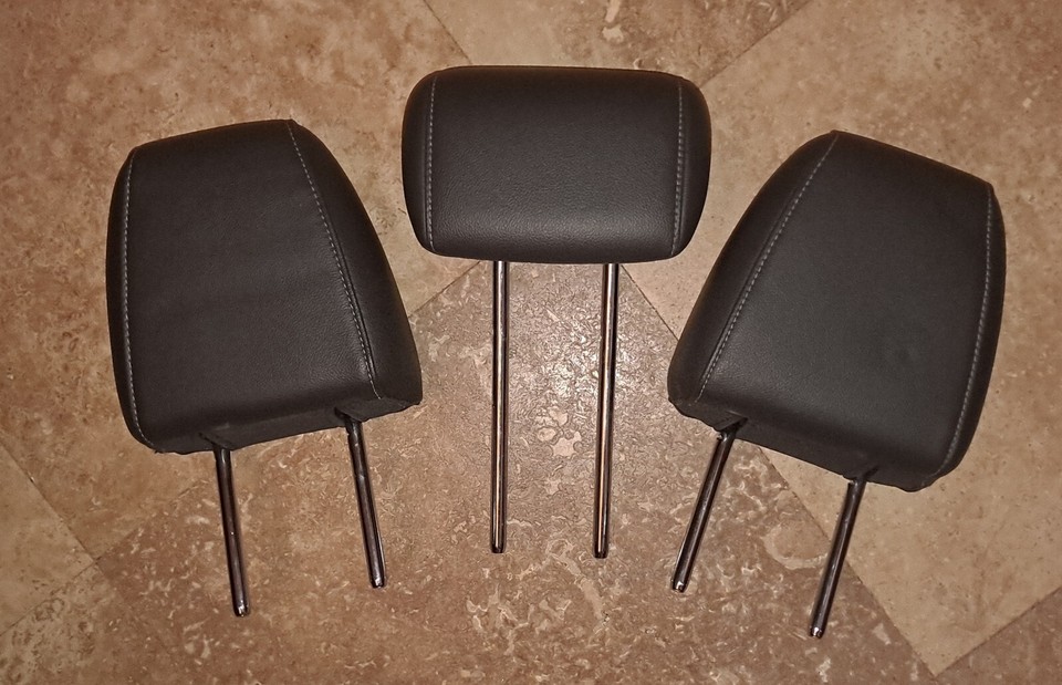2013-2019 Ford Escape C-Max Rear Leather Head Rest Folding Set of 3 ...