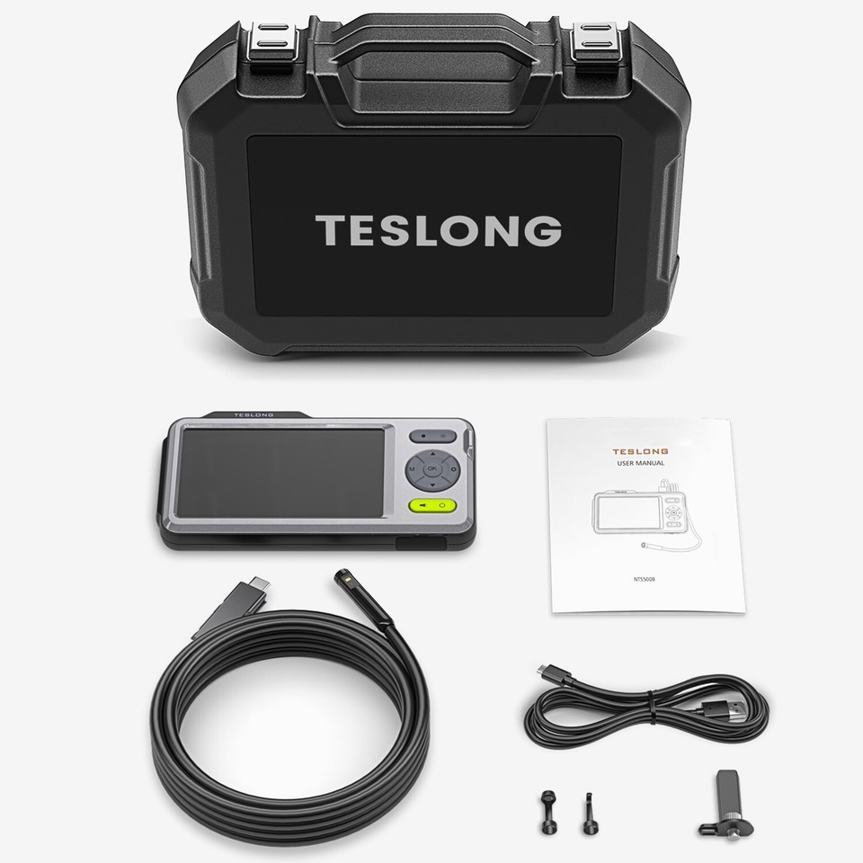 Teslong Dual Lens 5mm Endoscope Borescope Inspection Camera 1080p HD 5 ...