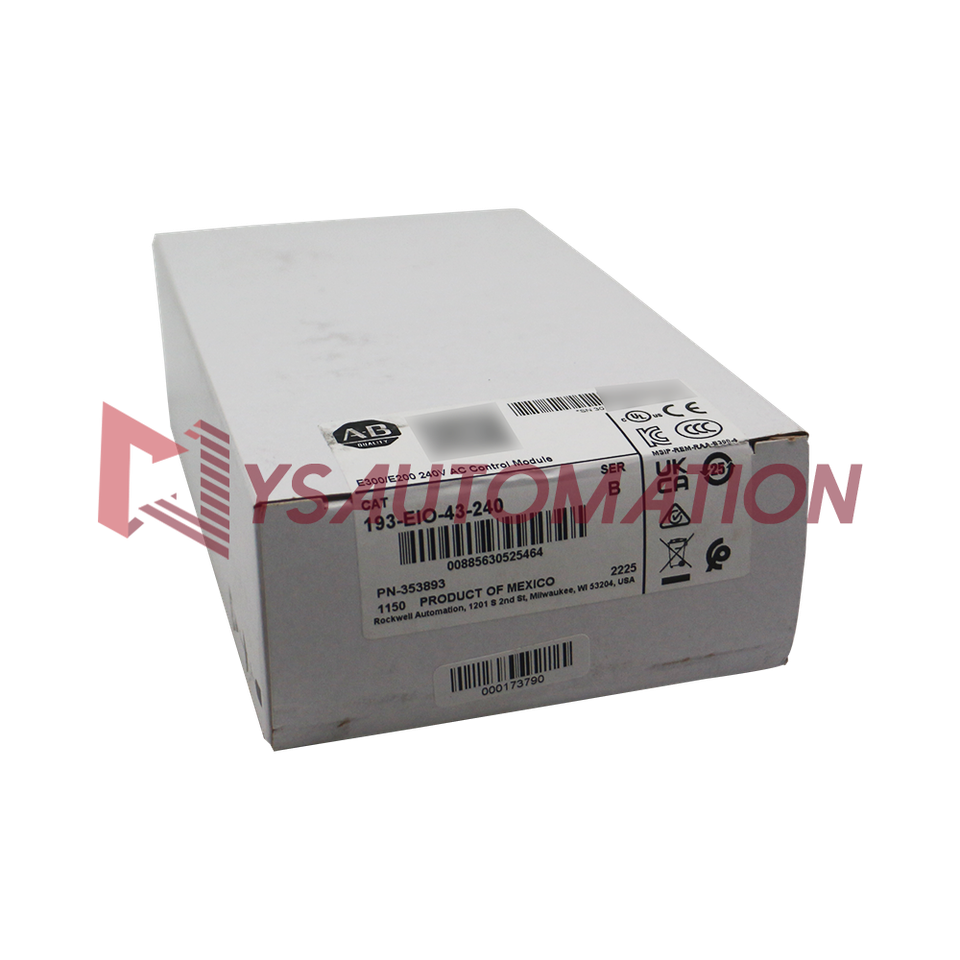Genuine Allen Bradley 193-EIO-43-240 Allen Bradley E300 Overload Relays ...