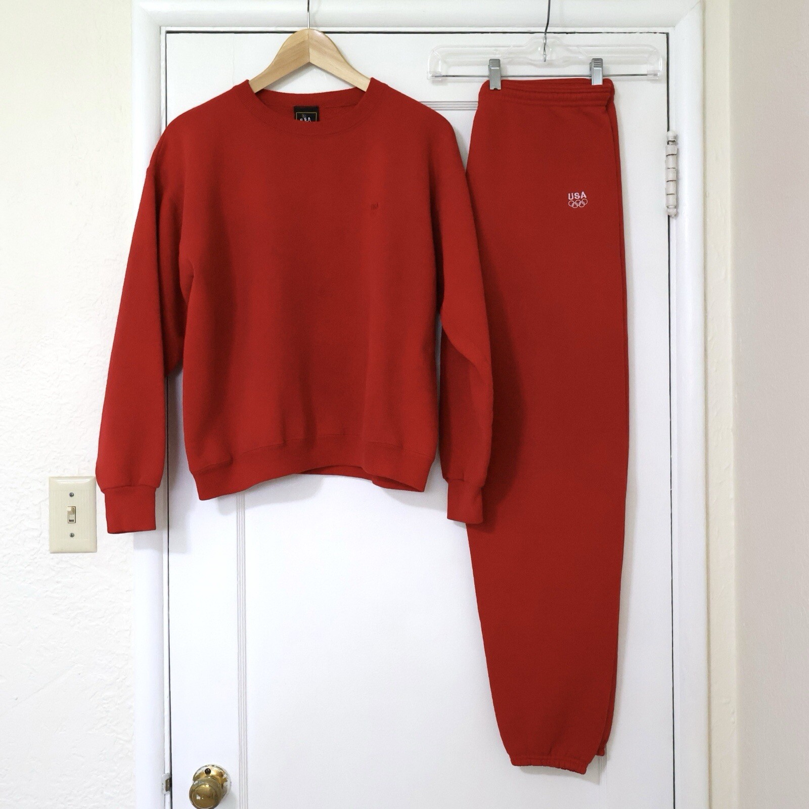Vintage JcPenney Olympics Red Sweatsuit Size M Team U… - Gem
