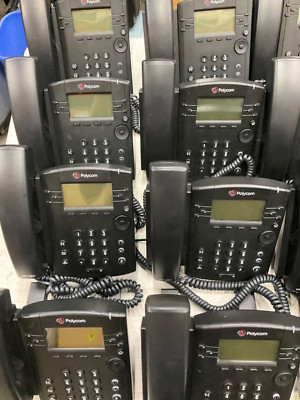 Lot Of 8 Polycom VVX 310 IP Phone 2201-46161-001 Handset & Stand Used ...
