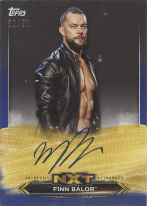 2020 Topps WWE NXT - Nxt Roster Autographs Finn Balor #A-FB Blue /50 ...