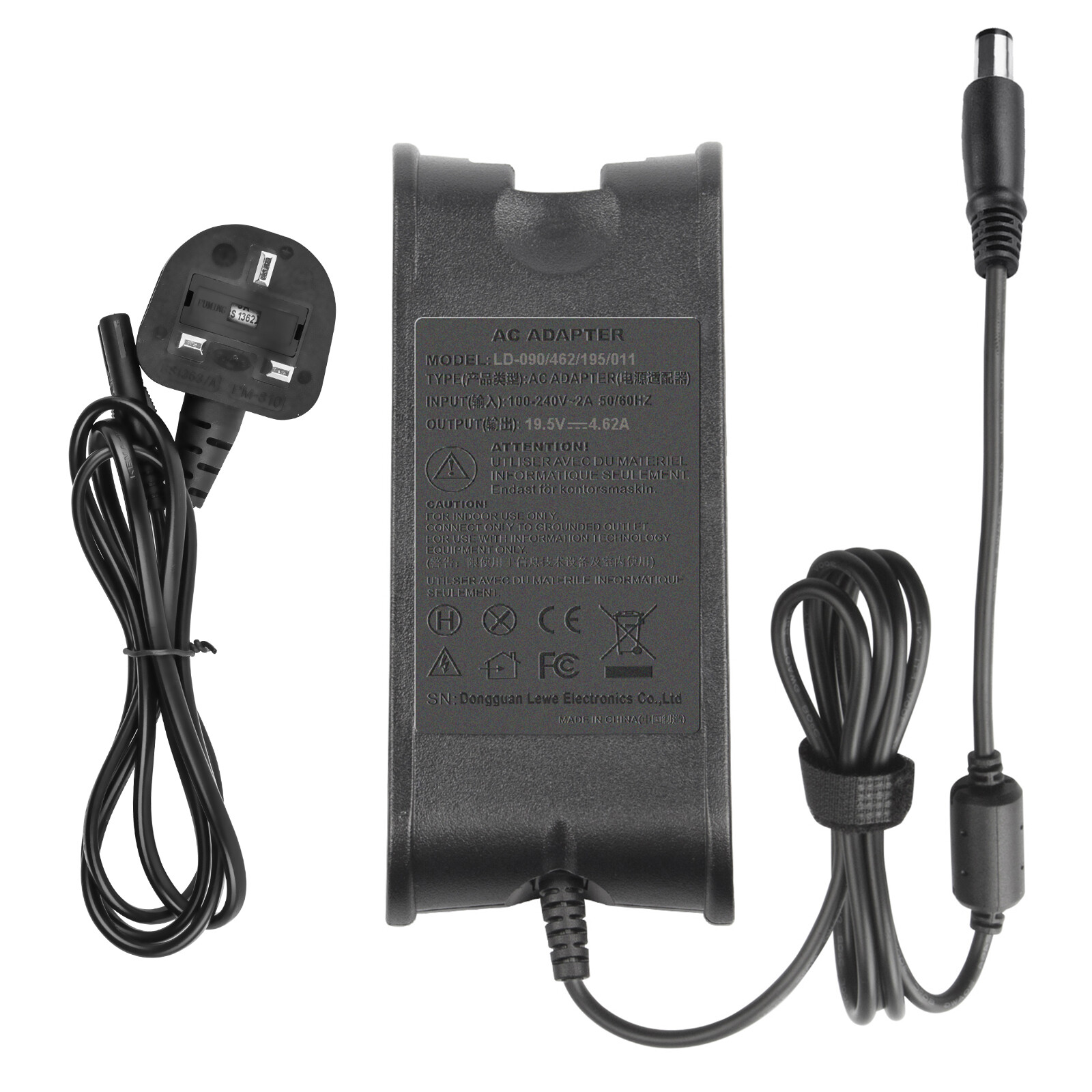 90w Adapter for Dell Latitude D520 D600 D610 D620 D630 Charger UK Stock ...
