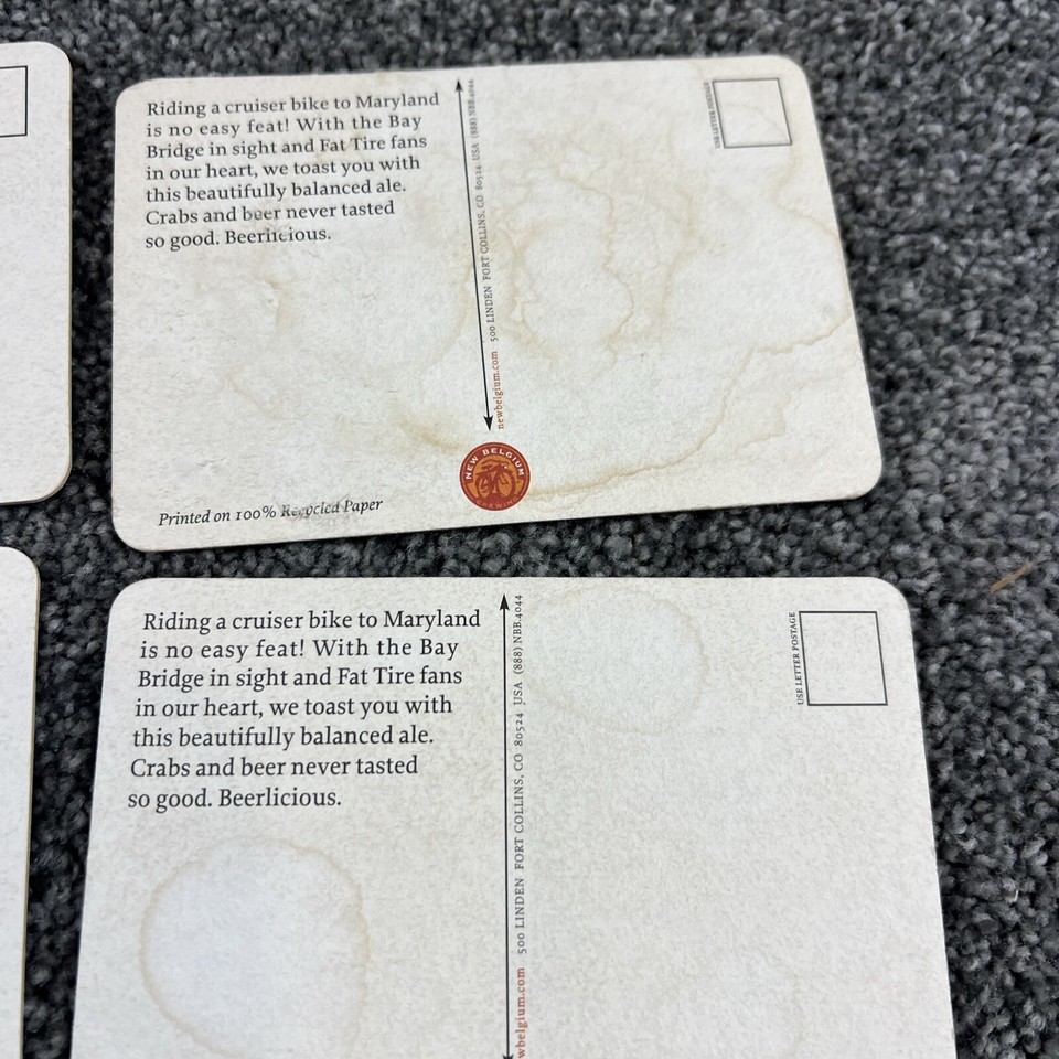 Lot Of 7 Belgium Brewing Beer Coasters, Fort Collins, CO | eBay