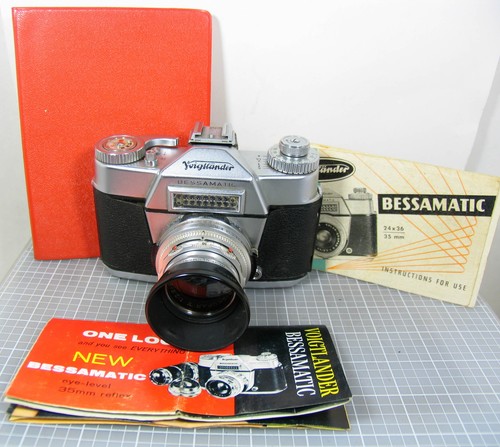 Vintage Voigtlander Bessamatic Color-Skopar 50mm f2.8 Lens 35mm Camera ...