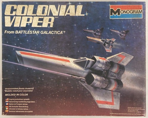 Monogram Colonial Viper Space Battleship Galactica Plastic Model B912 ...