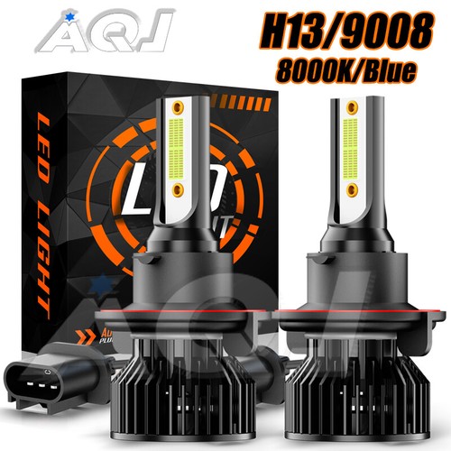 H13 9008 LED Headlight Bulbs Kit 1300000LM High Low Beam Super Bright ...