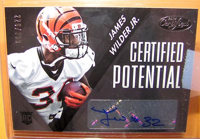 JAMES WILDER Jr - 2014 Certified Potential Rookie Autograph /399 ...