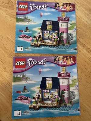 LEGO Friends Instruction Books ONLY Set 41094 Heartlake Lighthouse Both ...