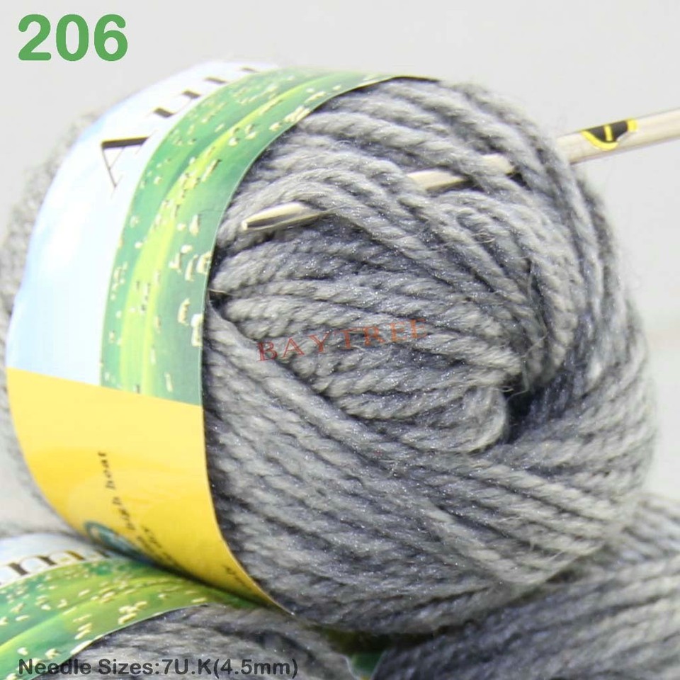 Sale LOT of 1 Ball X 50gr Chunky Thick Soft warm Wool Hand Knitting ...