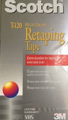 Scotch T-120 High Grade Retaping Tape For VHS / 2 Pack | eBay