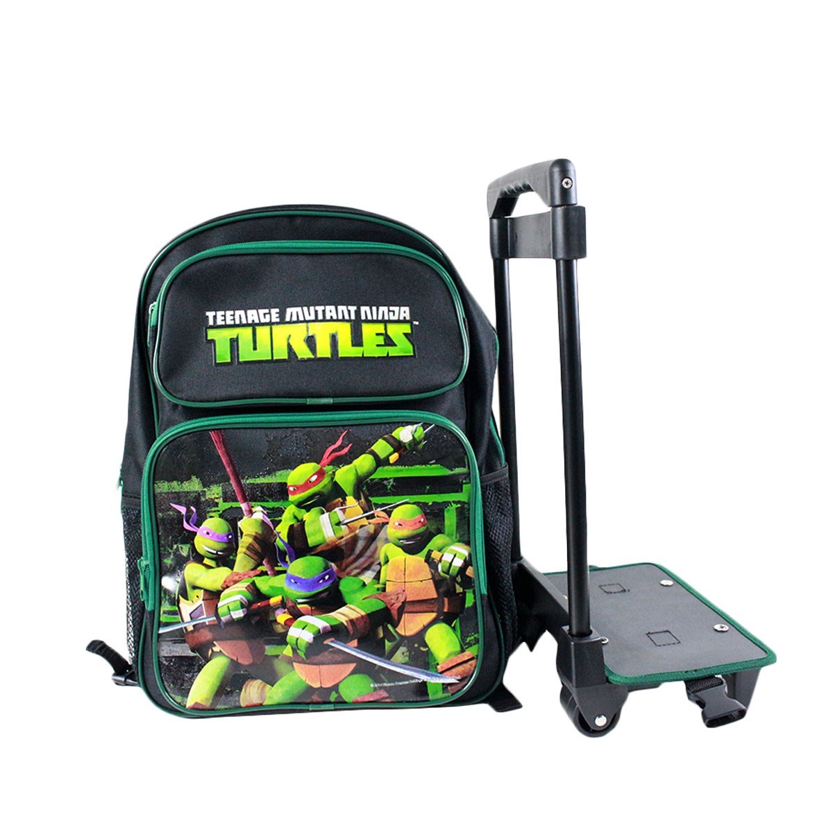 Brand New Teenage Mutant Ninja Turtles Green School Rolling Bag ...