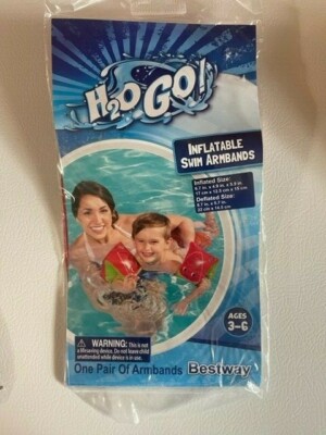 H20 GO! Inflatable swim armbands- ages 3-6 years | eBay