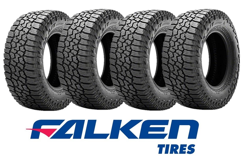 FUEL VECTOR MACHINED TIRE FALKEN WILDPEAK A/T4W D647 285 70 17 PACKAGE ...