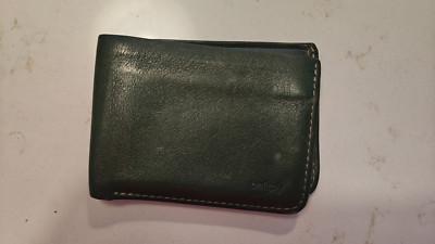 Bellroy The Low Wallet Green Slim Leather Bifold (Pre-Owned) | eBay