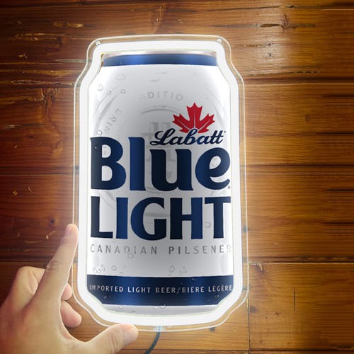 Labatt Blue Light Beer Can Neon Light For Gift Party Shops Wall Decor ...