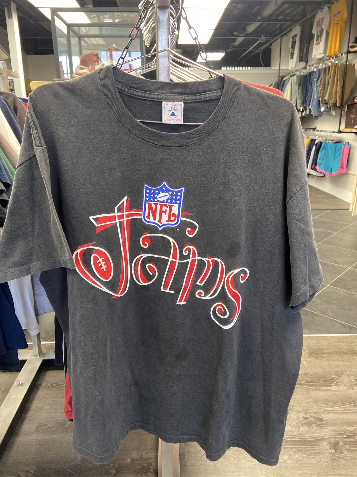 RARE VINTAGE 90s 1990'S NFL JAMS MUSIC T SHIRT MEN'S … - Gem