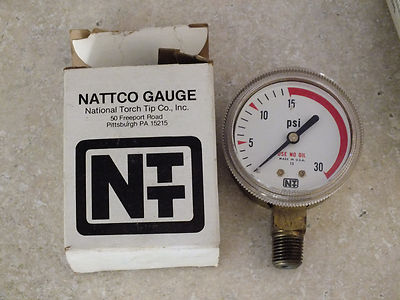 NEW NATTCO GAUGE 30 PSI | eBay
